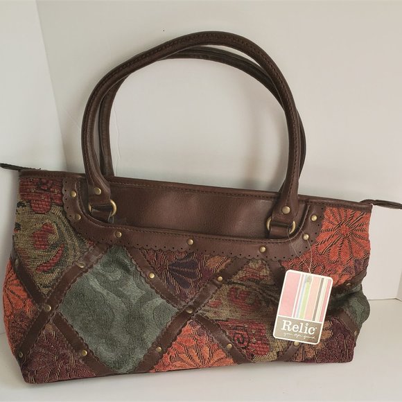 Relic | Bags | A Relic Womens Tapestry Patchwork Handbag Purse Satchel ...